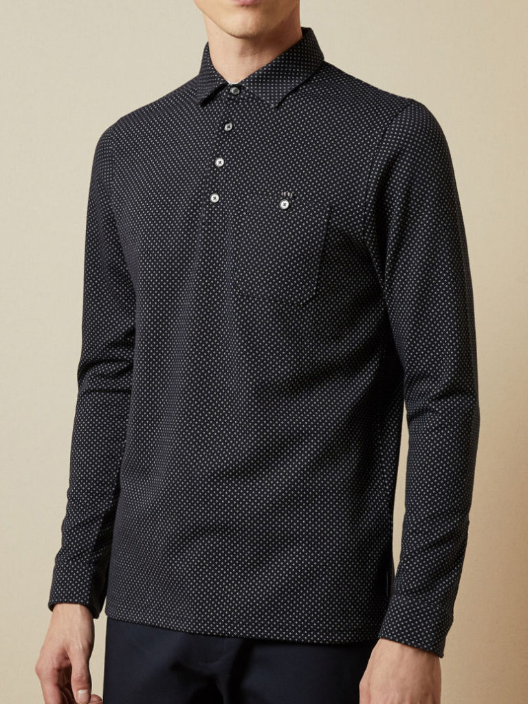 Jortim Push Button Long Sleeve Shirt | Jack & Jones | STYLEFAV