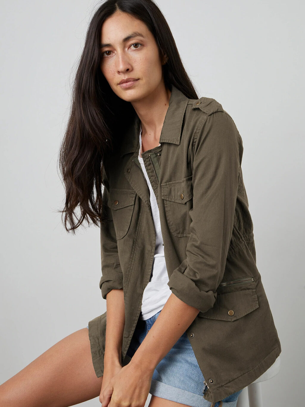 Velvet : Ruby Cotton Twill Jacket