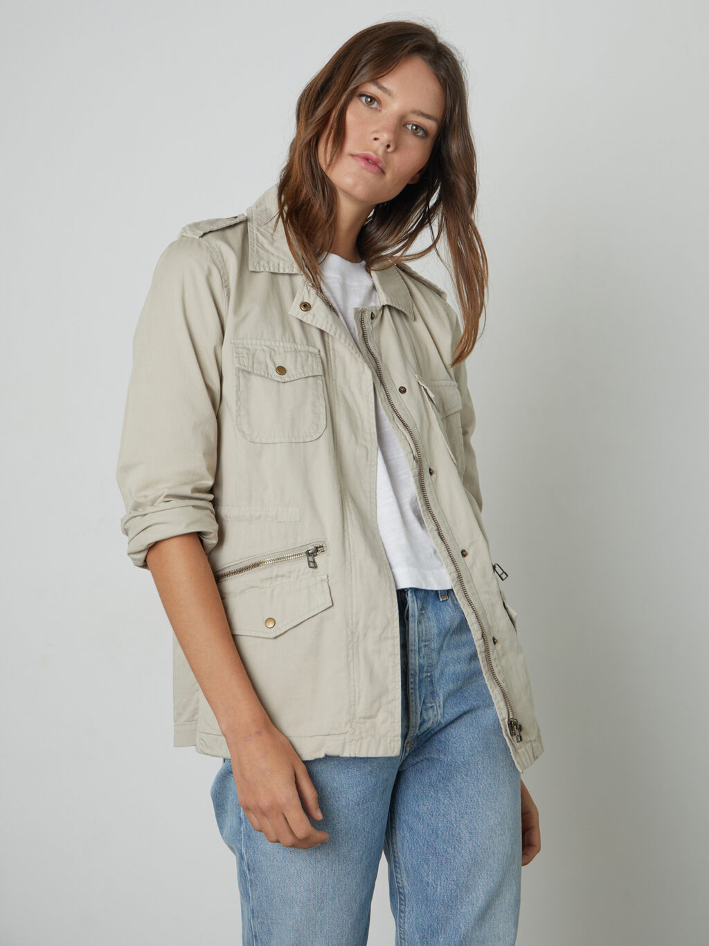 Velvet : Ruby Cotton Twill Jacket